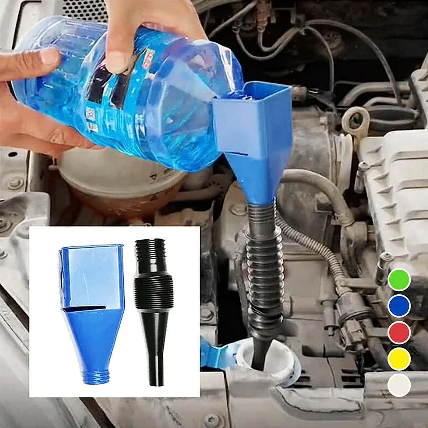 LPSHGK Embudo de combustible automático retráctil, embudo de ...