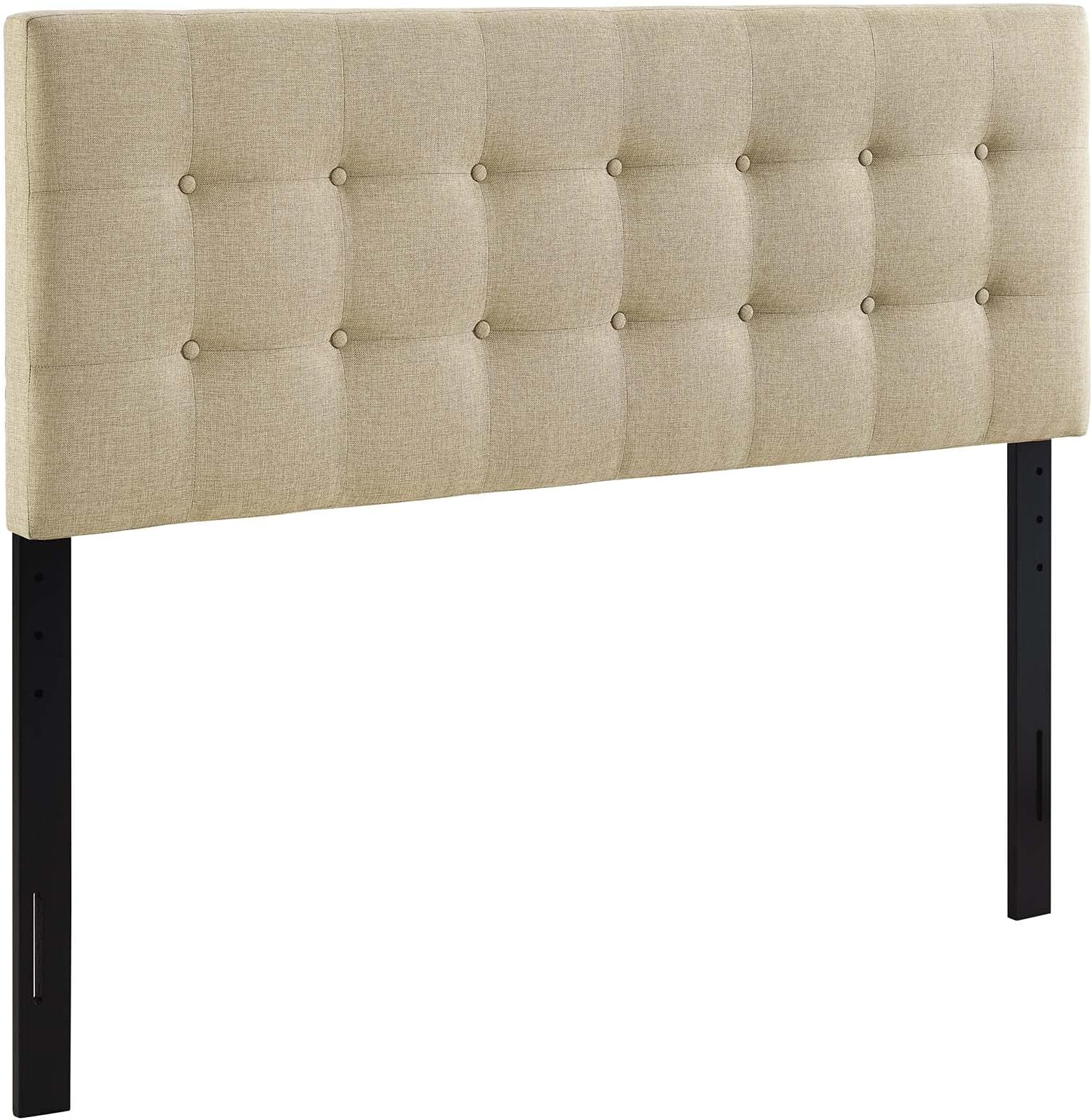 Amazon.com - Huatean Home Tufted Upholstered Headboard Queen Size ...