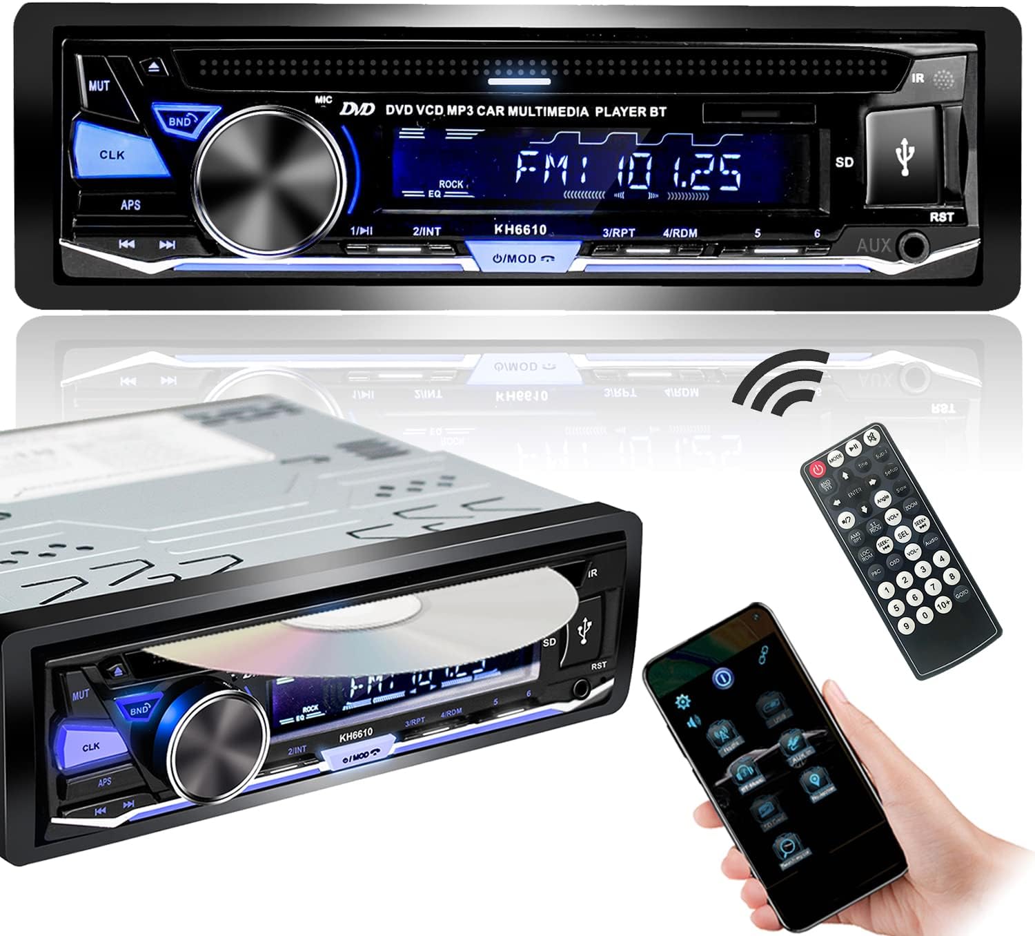 Amazon.com: Pyle Stereo Radio Headunit Receiver, CD Player, USB/MP3 ...
