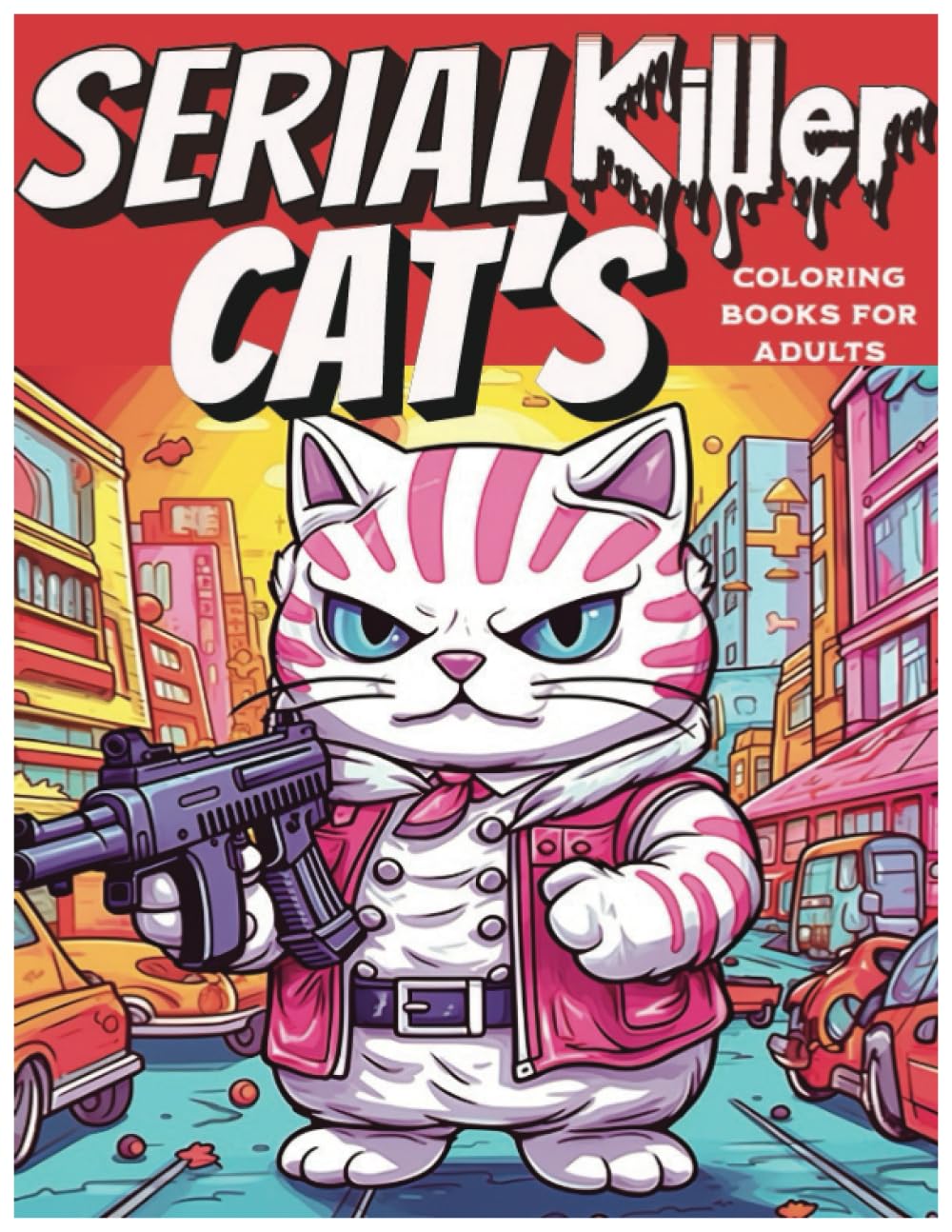 Amazon.com: serial killer cats coloring book: whimsical world of feline ...