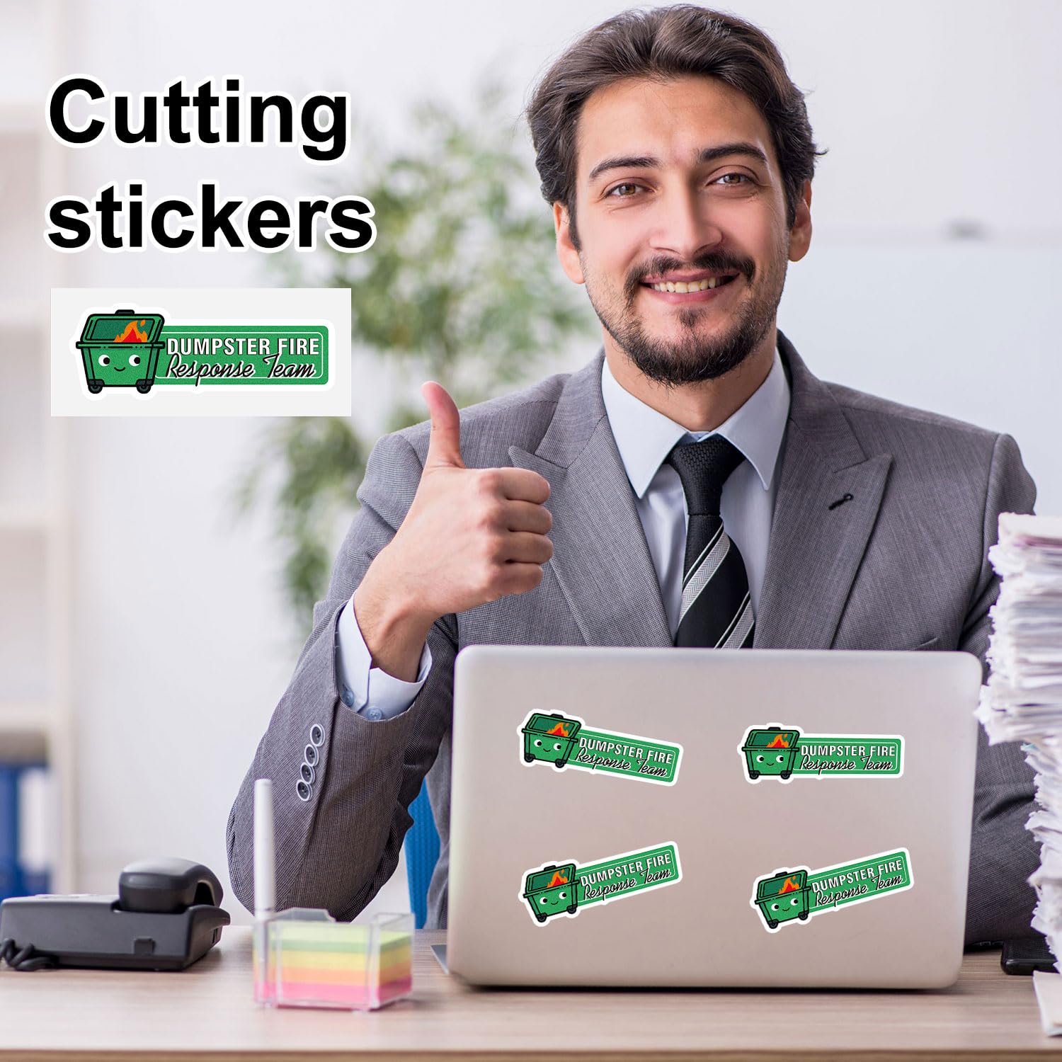 Snapklik.com : 5pcs Fire Meme Stickers, Dumpster And Fire Response Team ...