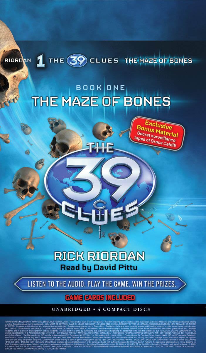 The Maze of Bones (The 39 Clues, Book 1) - Audio Library Edition ...