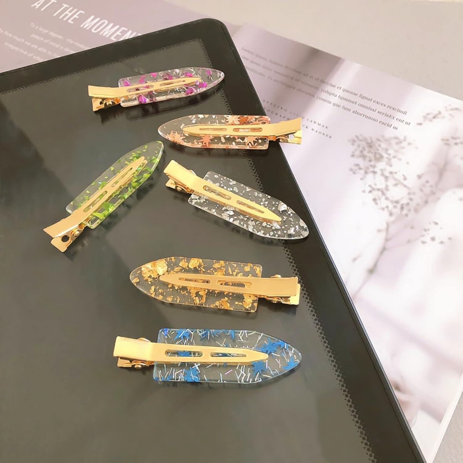 Amazon.com : Large No Crease Hair Clips No Bend Hair Clips Hair Clips ...