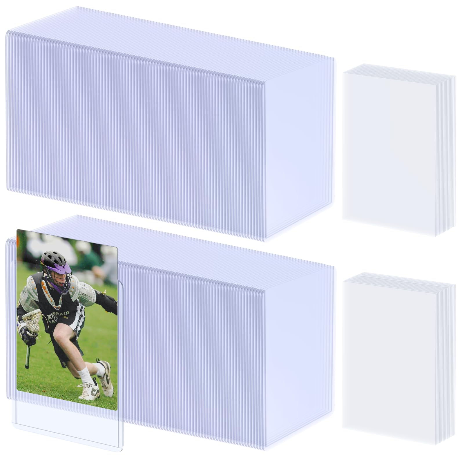 Amazon.com: 200 Top Loaders for Cards, Hard Plastic Card Sleeves ...