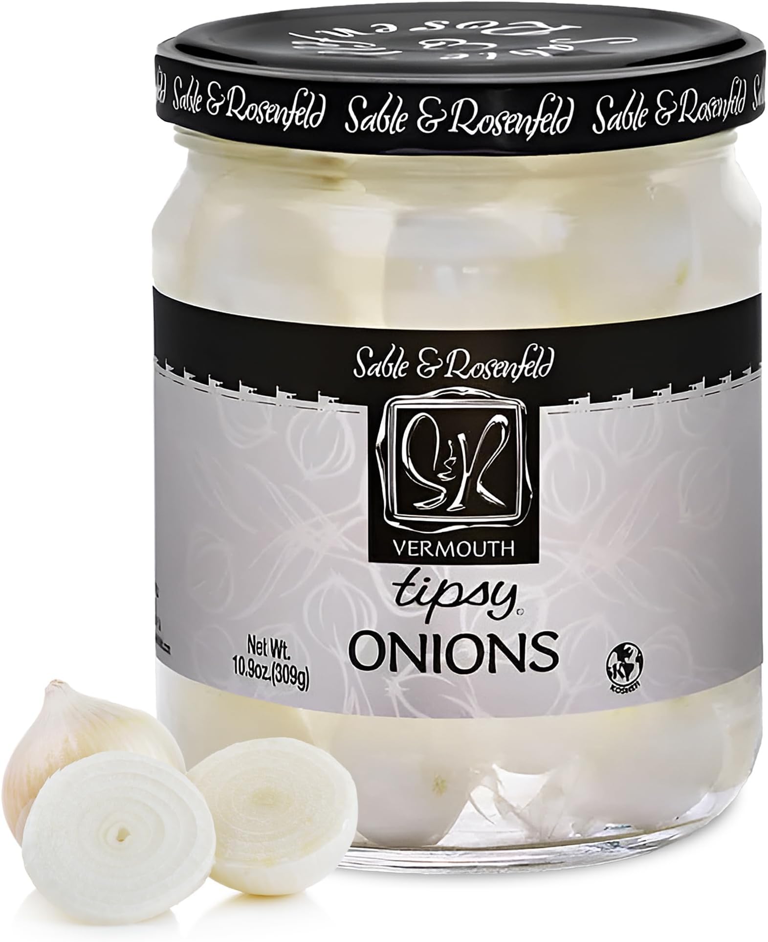 Amazon.com : Tipsy Onions - Cocktail Onions in Jar with French Vermouth ...