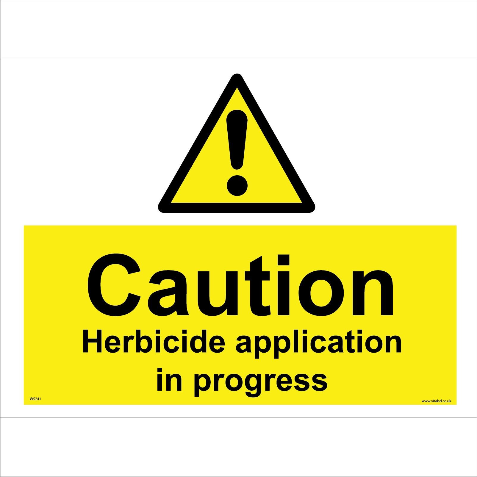 Buy WS241 Warning Sign Caution ICIDE Application in Progress Signs ...