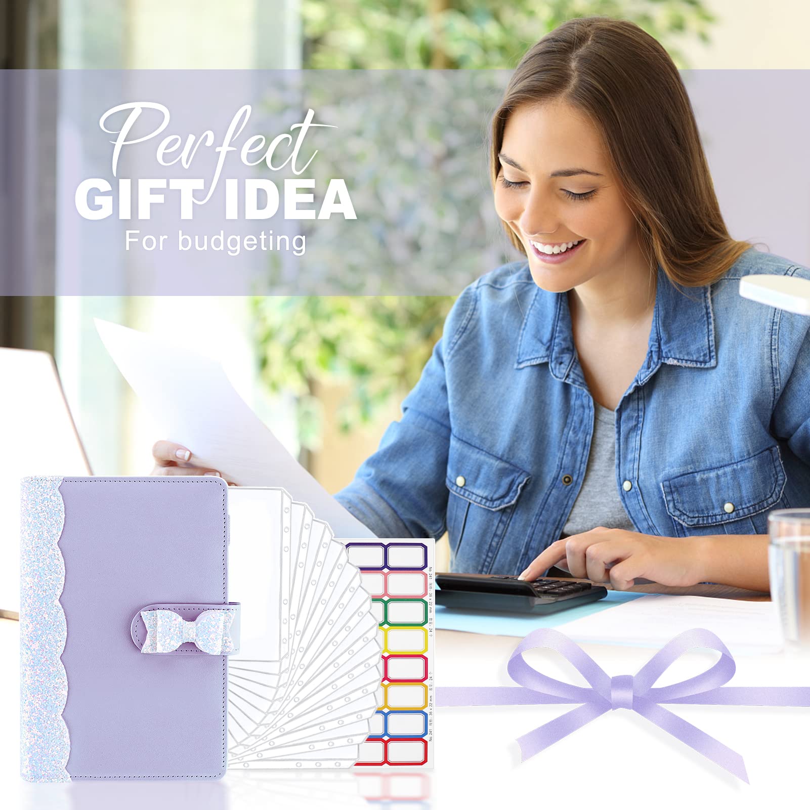 Onlyesh Money Organizer for Cash, Budget Binder with Zipper Envelopes ...