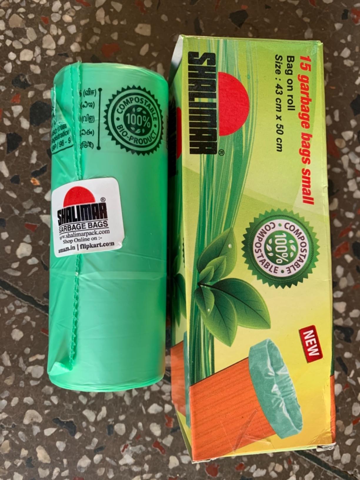 Shalimar Compostable Garbage Bags Size 17 X 19 Inches (Small) 45 Bags ...