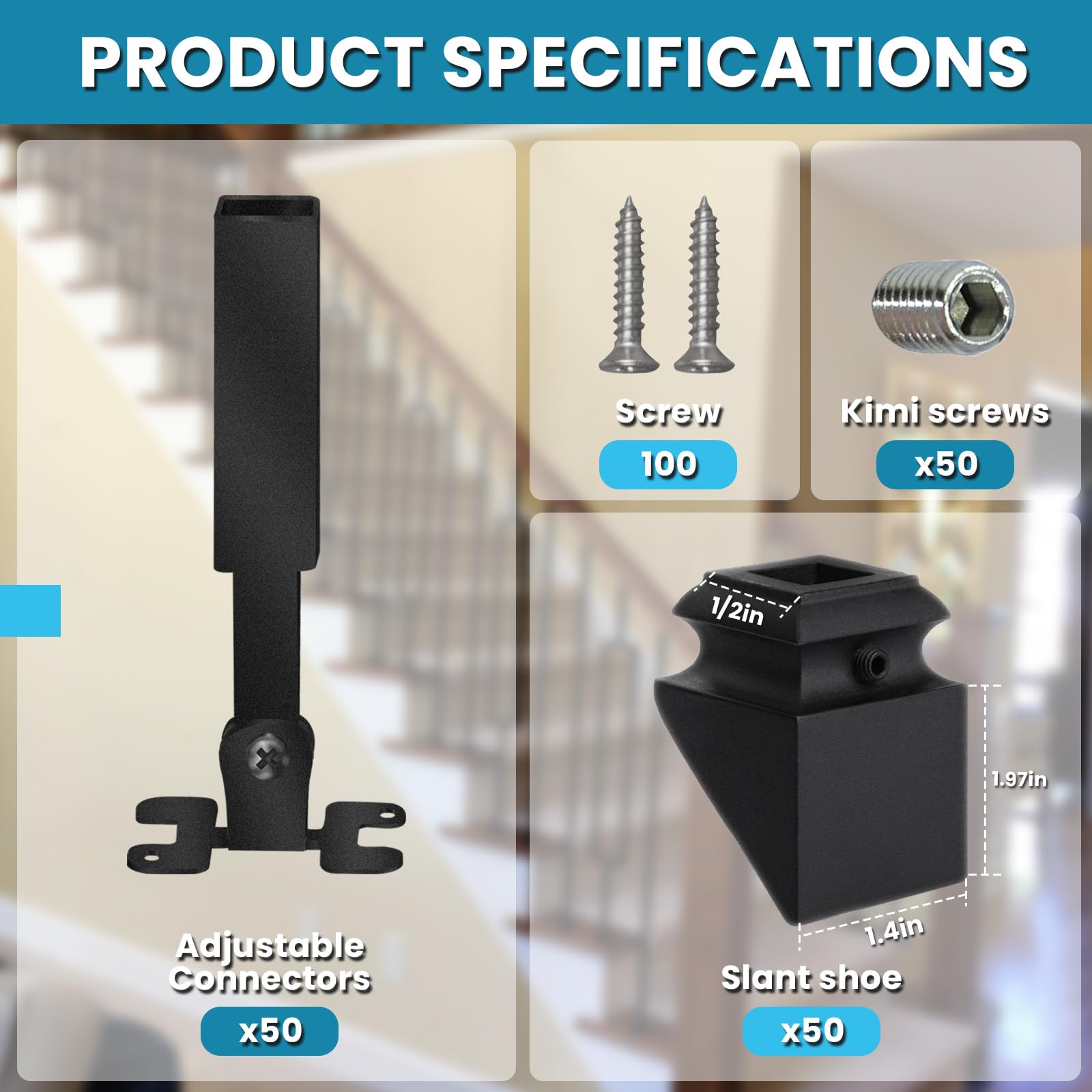 Snapklik.com : Angle Adjustable Connectors,Baluster Swivel Connectors