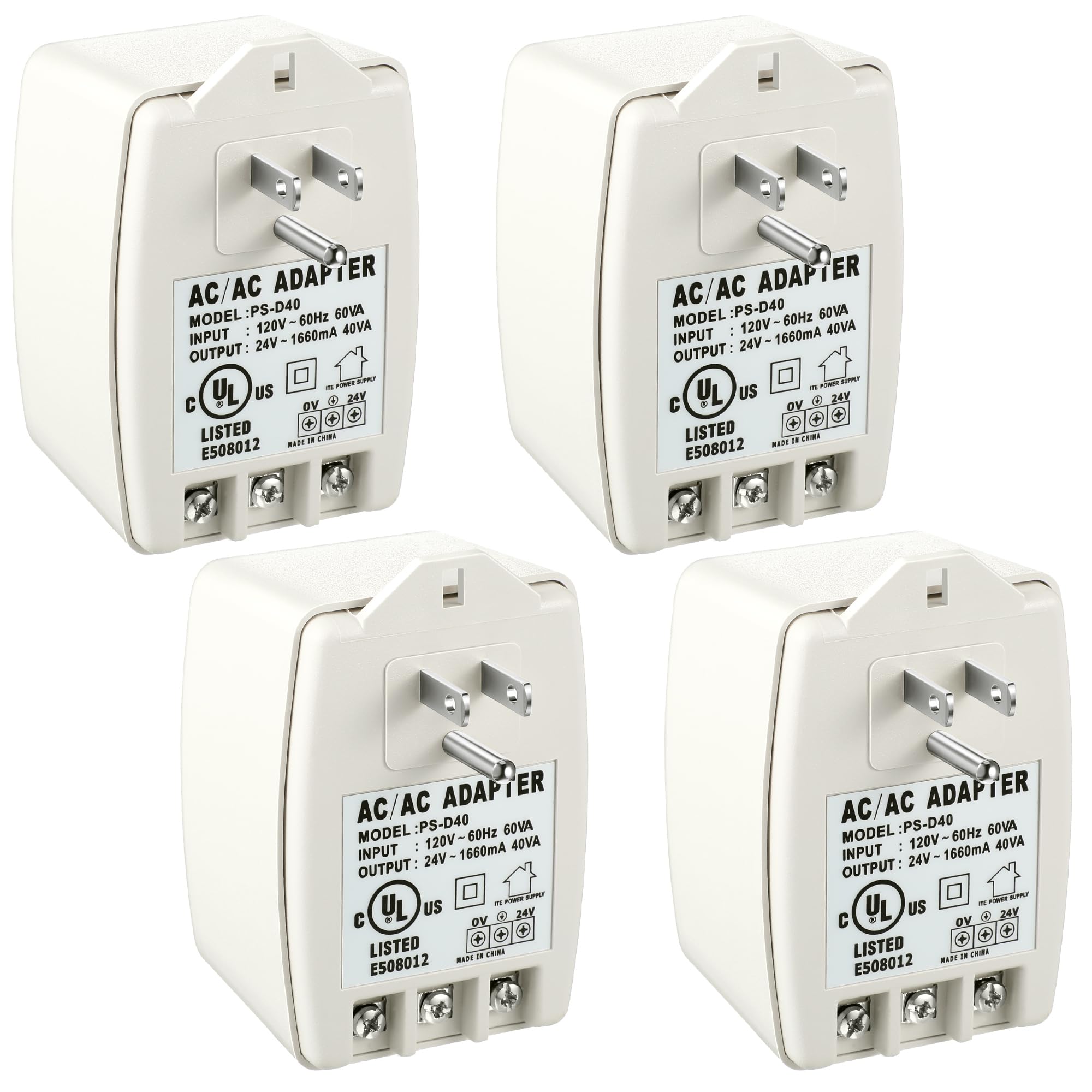 Snapklik.com : Hotop 4 Pack 24 Volt Transformer, 40 VA AC Transformer ...
