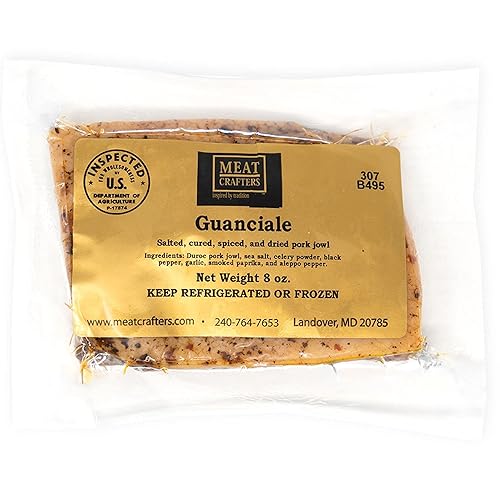 MeatCrafters Guanciale - Papas de cerdo duroc totalmente naturales, sin ...