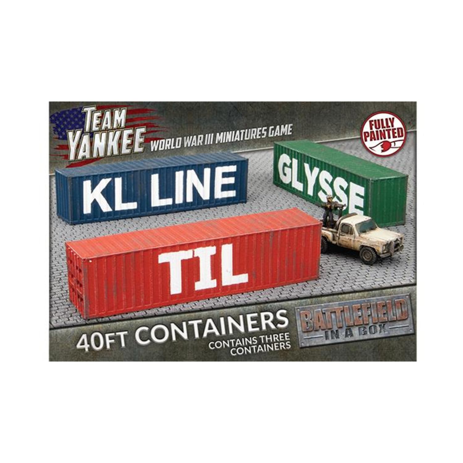 Amazon.com: Team Yankee: 40 ft Shipping Containers (x3) : Toys & Games
