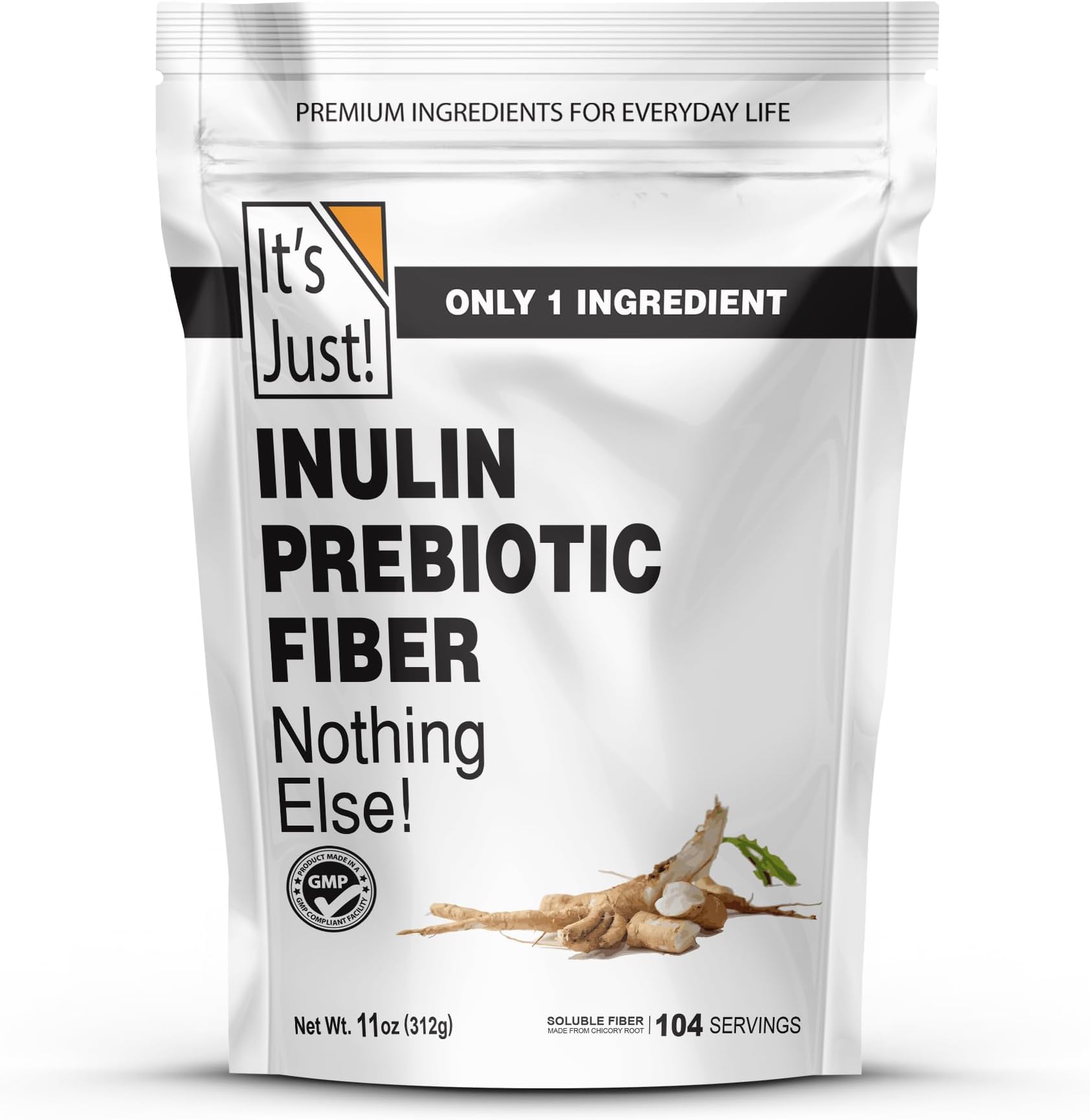 Amazon.com: It's Just! - Inulin Prebiotic Fiber, Water Soluble, Chicory ...