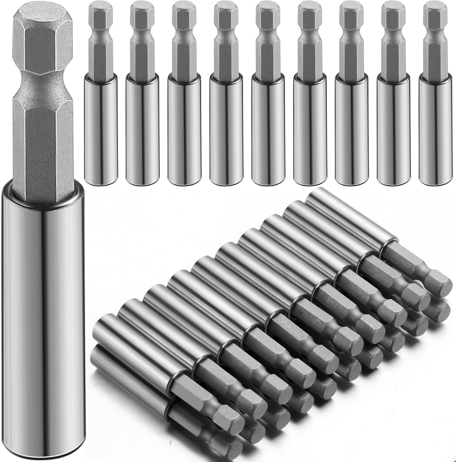 Landhoow 30 Pieces Magnetic Bit Holder 1/4" Hex Power Tools Screwdriver ...