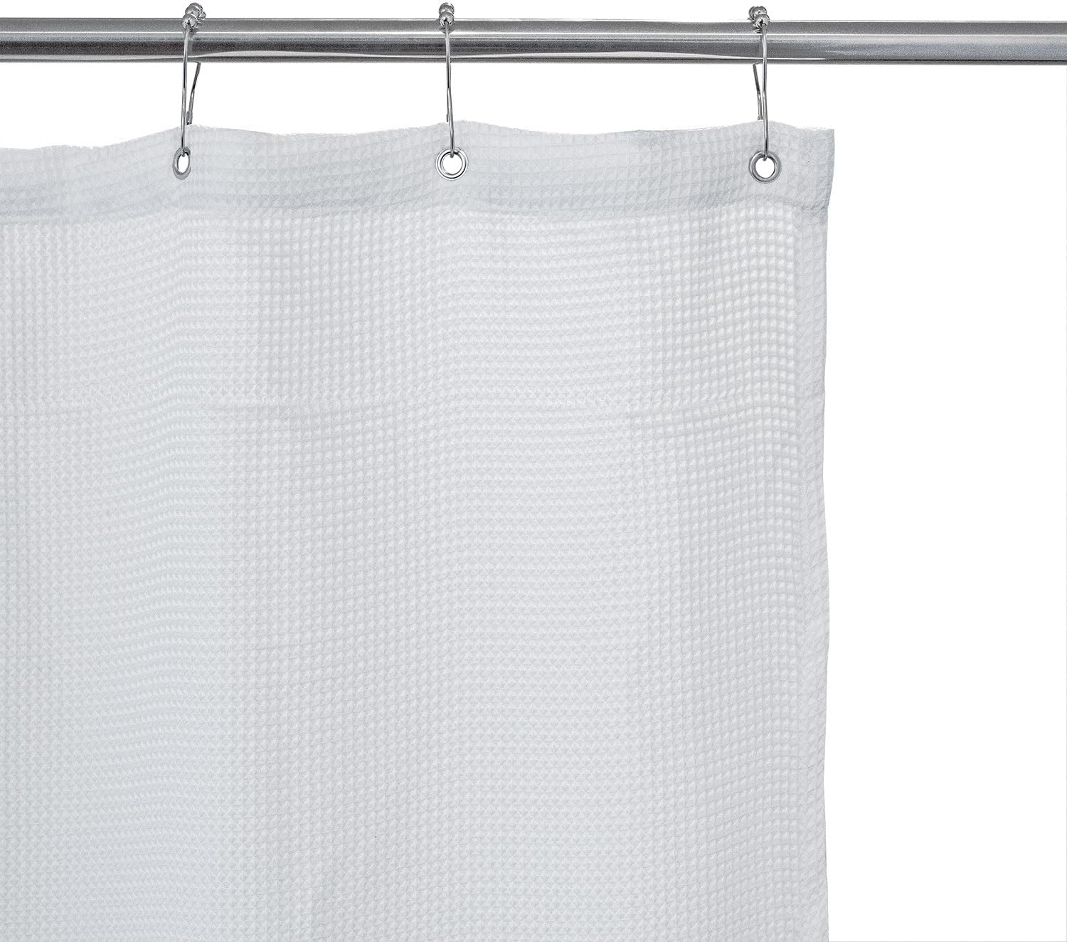 Amazon.com: MAYTEX Textured Waffle Fabric Shower Curtain, White : Home ...