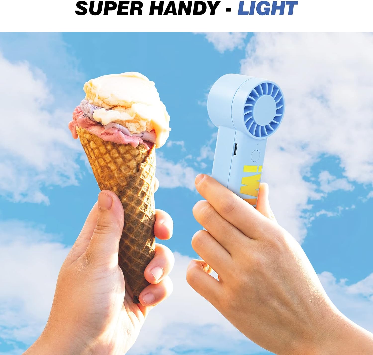 Mini Portable Handheld Fan Rechargeable Pocket Hand Held Fan Tiny ...