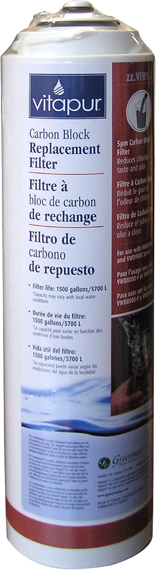 Amazon.com: Vitapur Replacement Filter POU Dispenser VWD9506BLS Water ...