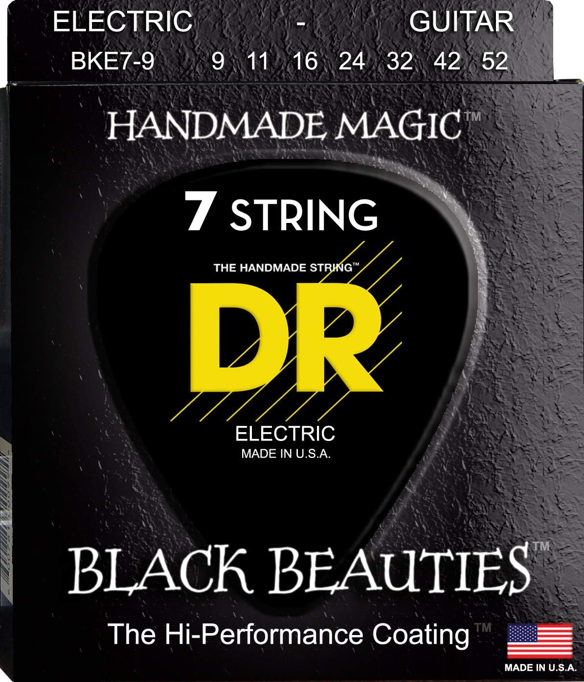 Amazon.com: DR Strings Electric Guitar Strings, Black Beauties-Black ...