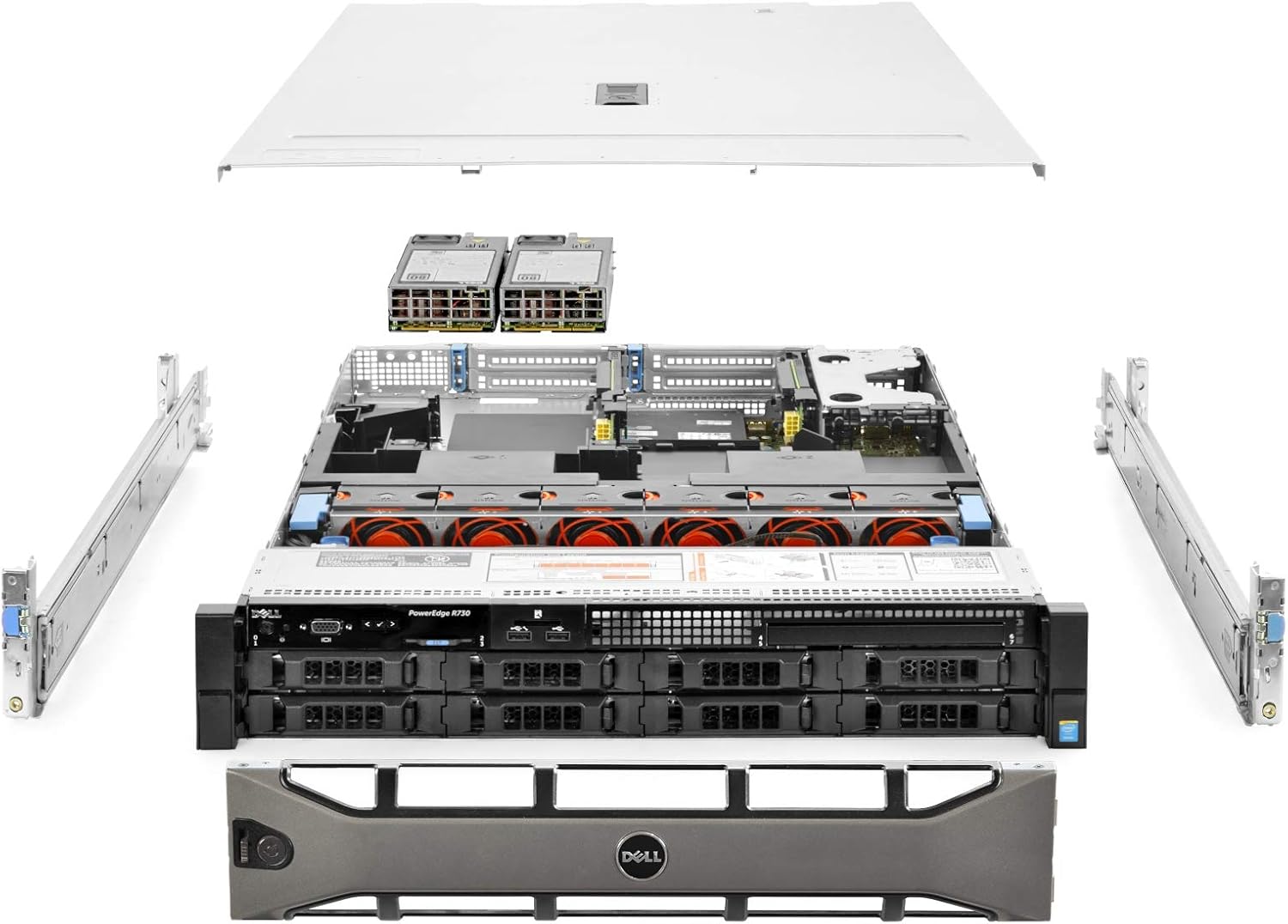 Amazon.com: Dell PowerEdge R730 Server 2X E5-2667v3 3.20Ghz 16-Core ...