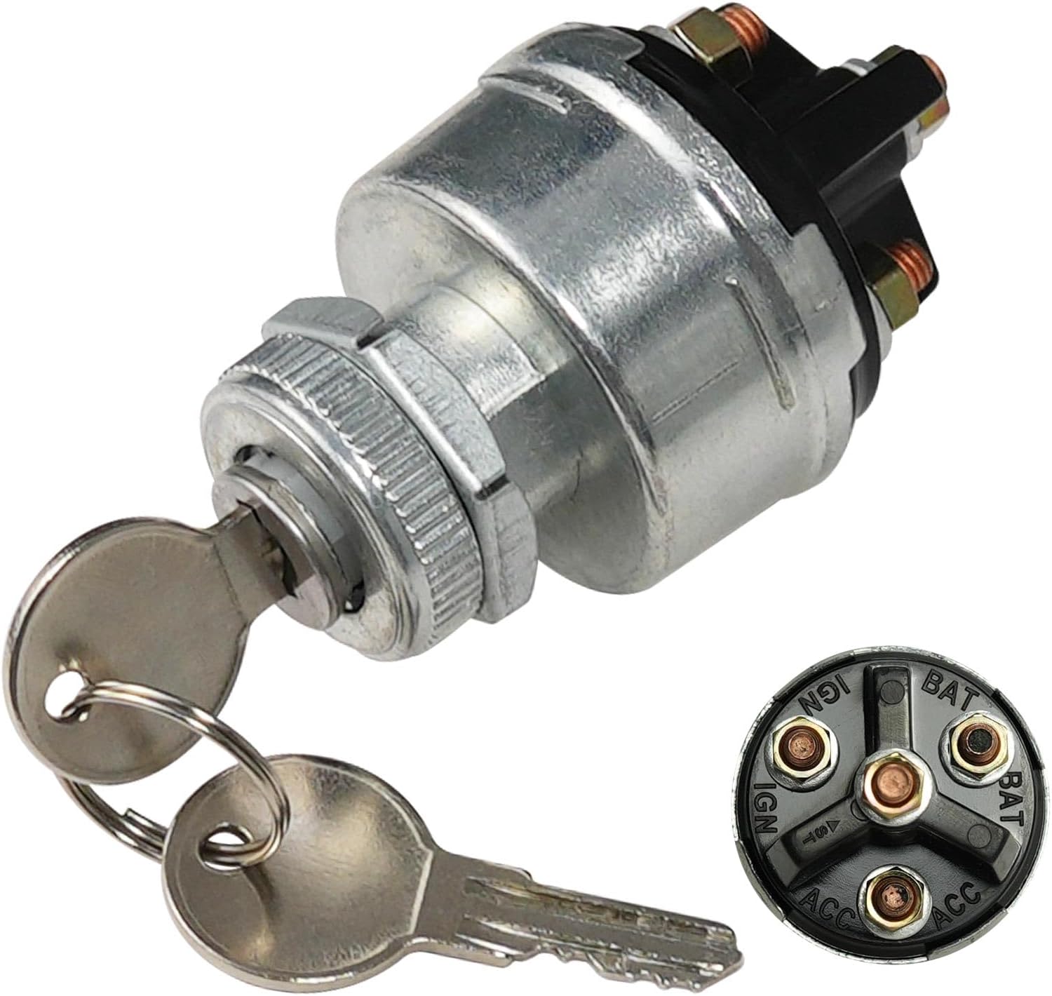Amazon.com: Universal 4 Position Ignition Switch With Keys Accessory ...