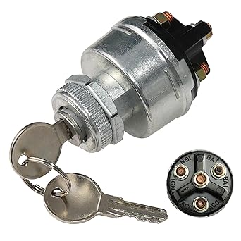 Amazon.com: Universal Ignition Key Switch 4 Positions 12V Compatible ...