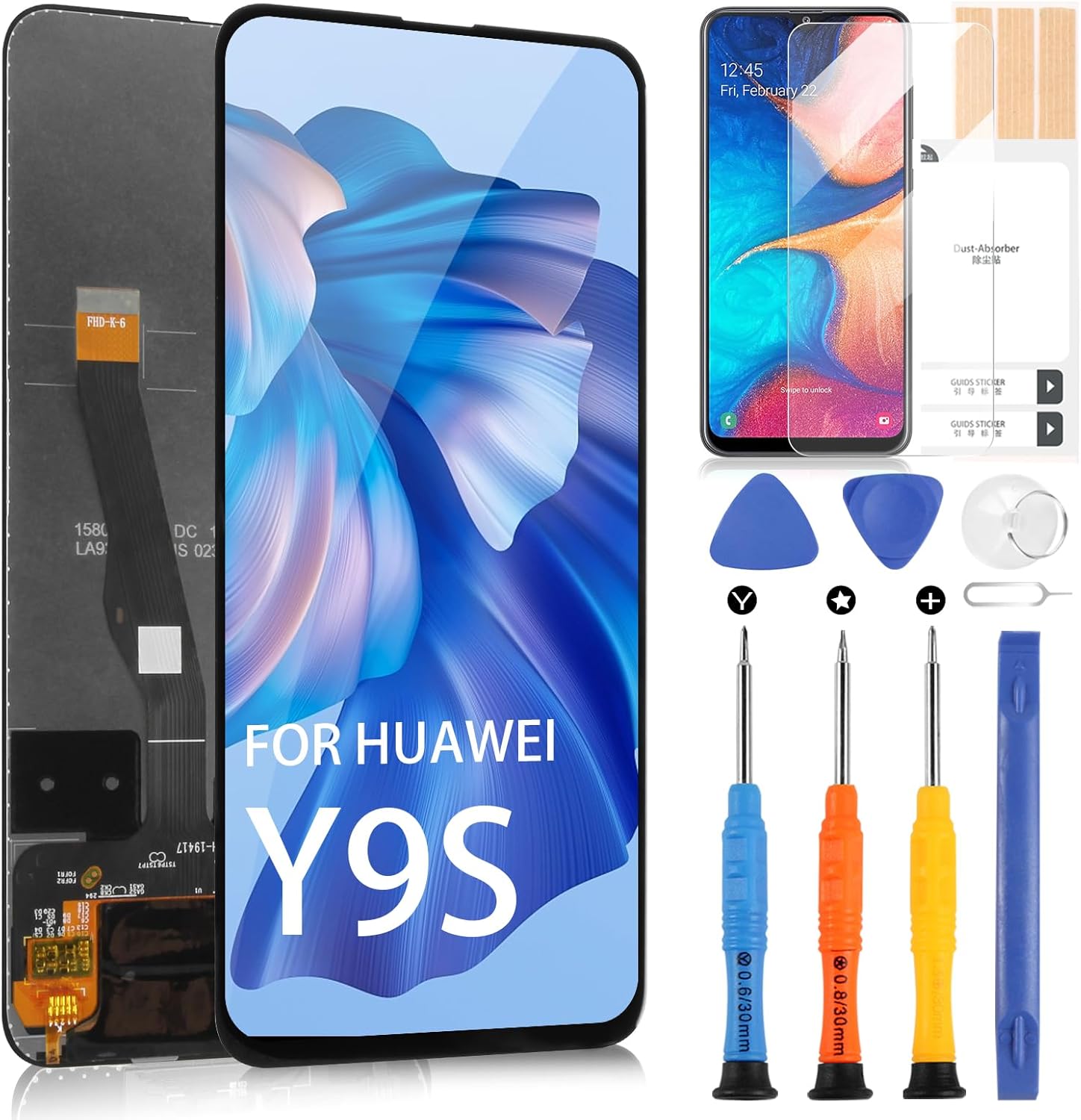 Amazon.com: Screen Replacement for Huawei Y9s / P Smart Pro 2019 STK ...