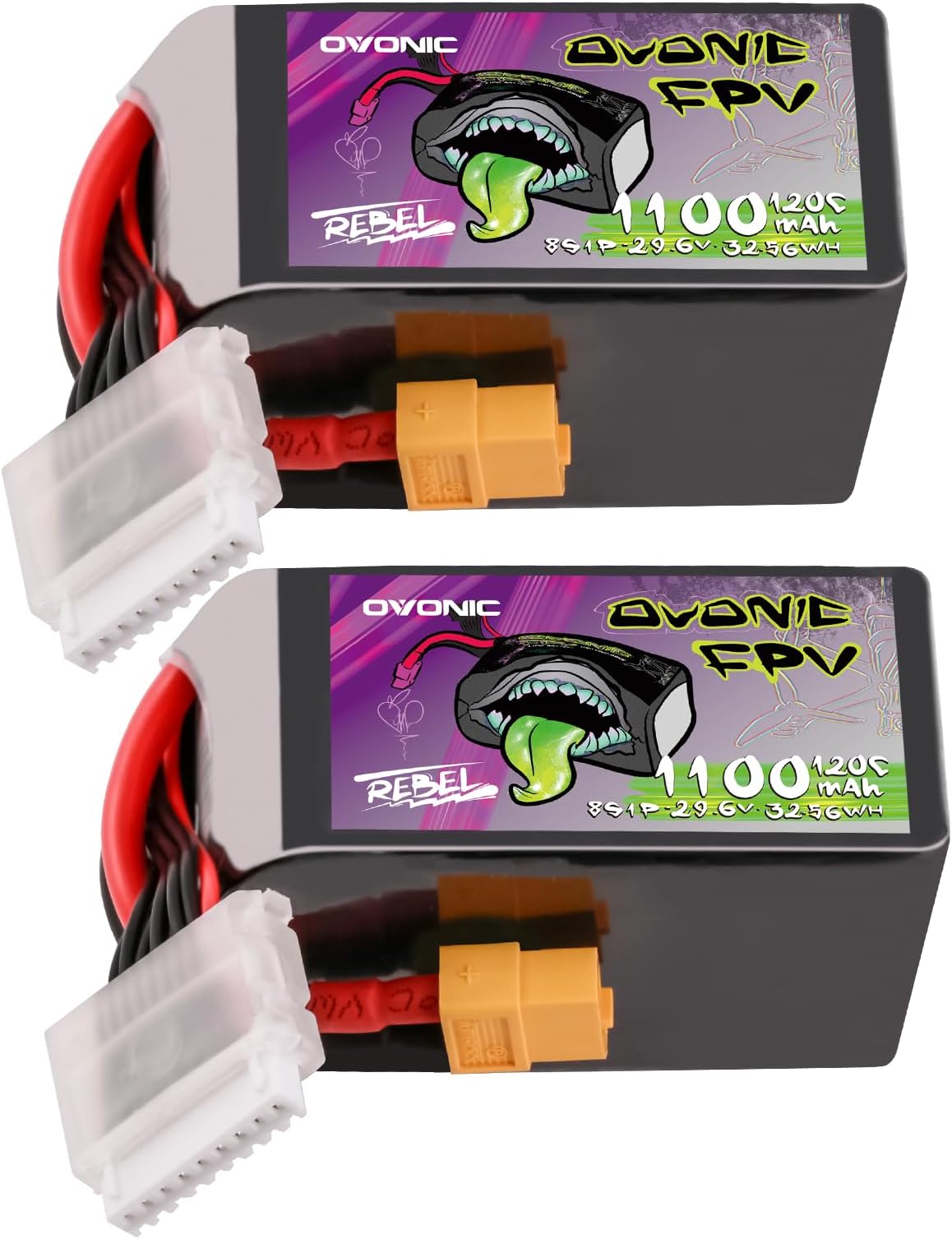 Amazon.com: TATTU R-Line Version 5.0 8S Lipo Battery 29.6V 150C 1050mAh ...