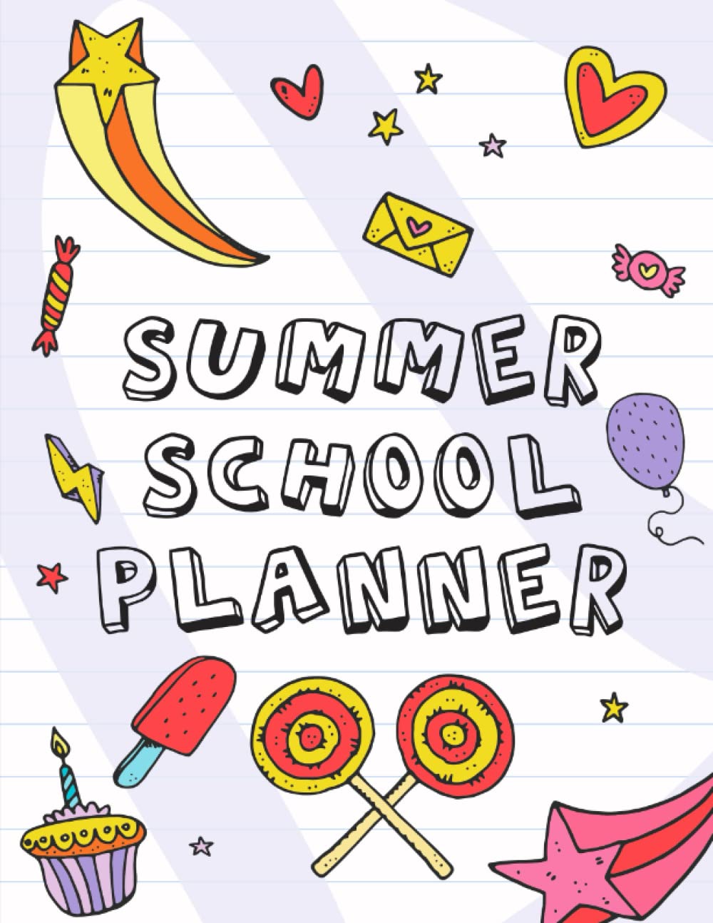 Summer School Planner: Large 12-Week Undated Lesson Plans Organizer For ...