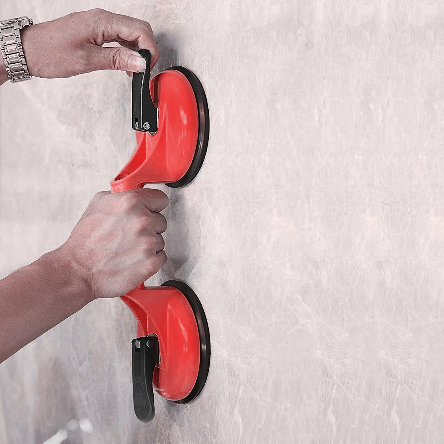 Vrozty Bathroom Strong Suction Cup Helping Handle Easy Grip Safety ...