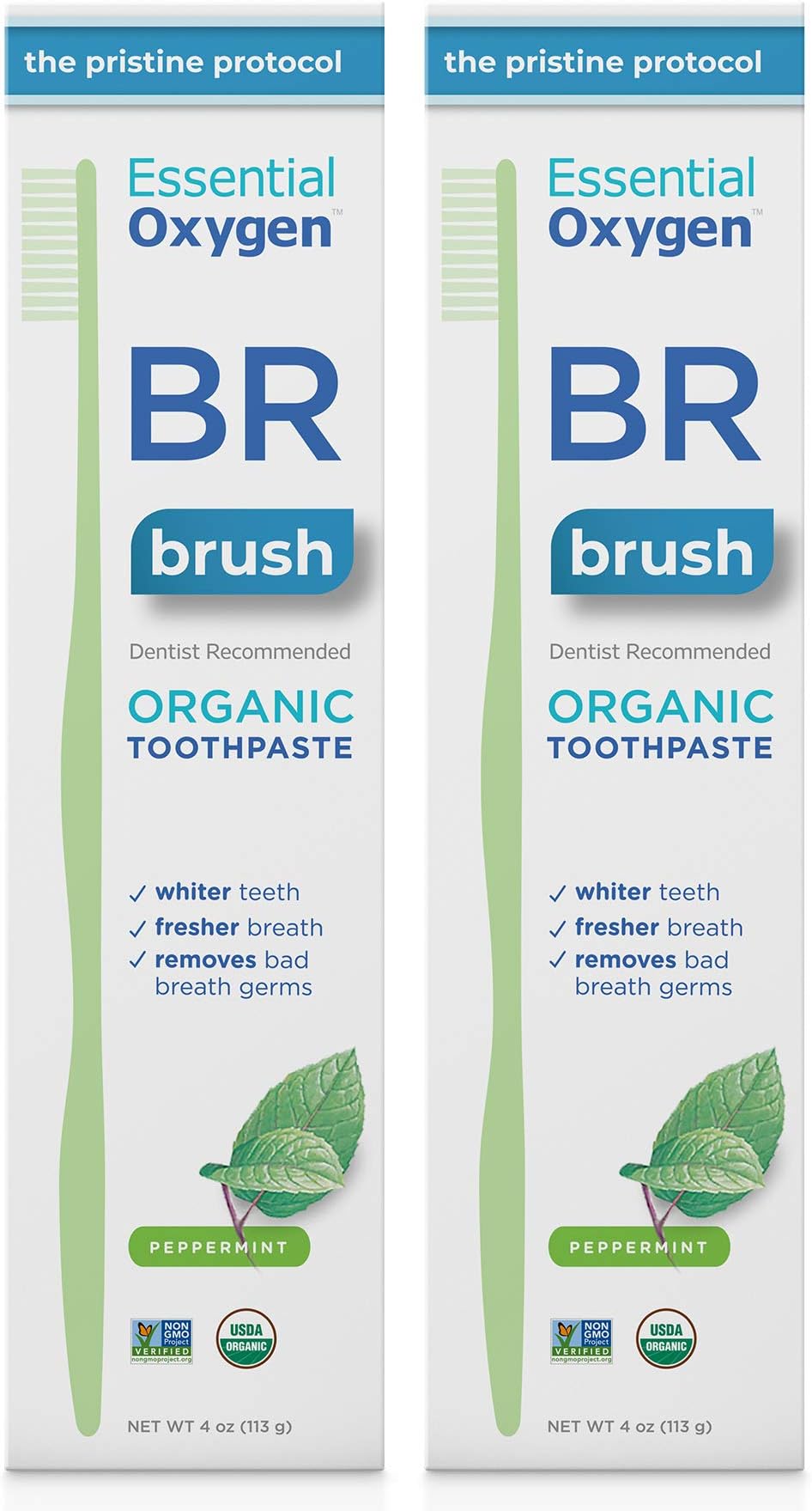 Amazon.com : Essential Oxygen BR Certified Organic Toothpaste, for ...