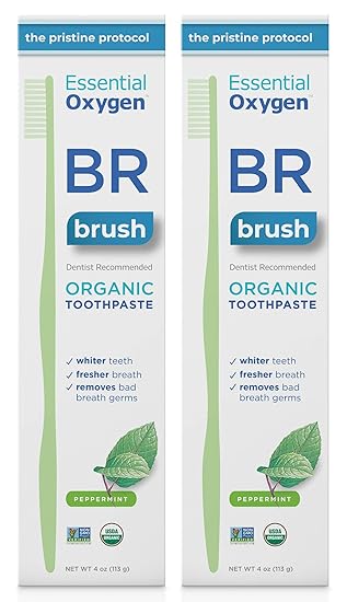Amazon.com : Essential Oxygen BR Certified Organic Toothpaste, for ...