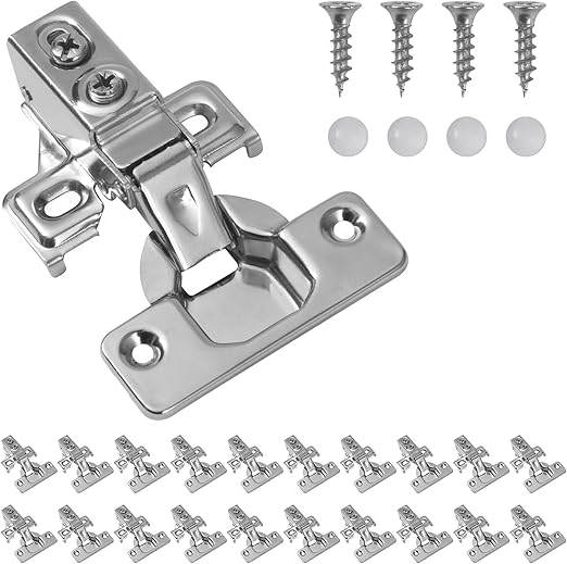 50 Pack Soft Close Cabinet Hinges for 1/2 Inch Overlay Cabinet, 105 ...