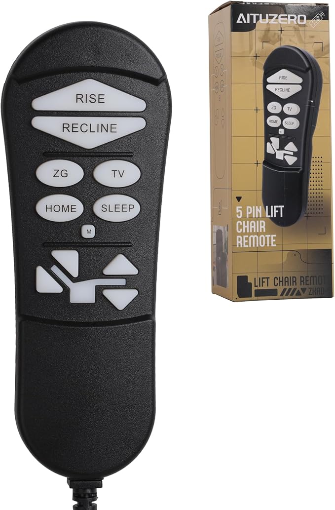 Amazon.com: ZKAD-5 5 Pin Lift Chair Remote Control Fit for Golden and ...