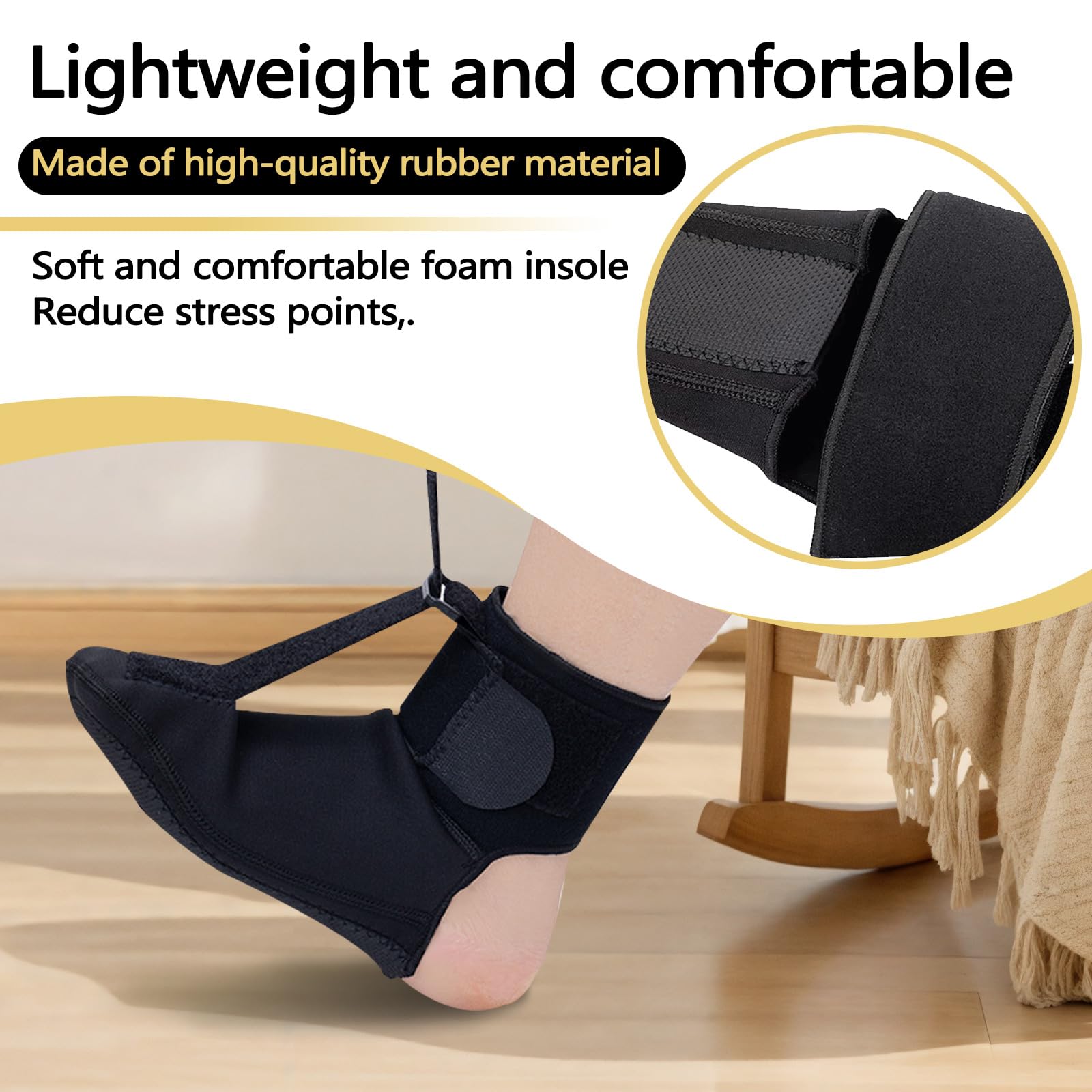 Snapklik.com : Yitexin Night Splint, Adjustable Plantar Fasciitis ...