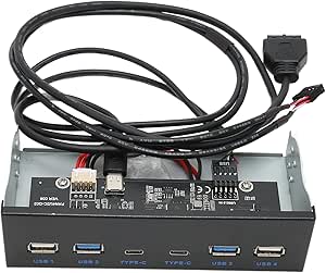 Amazon.com: Sanpyl Front Panel USB 3.1 Hub, 5Gbps High Speed Panel Computer Expansion Board ...