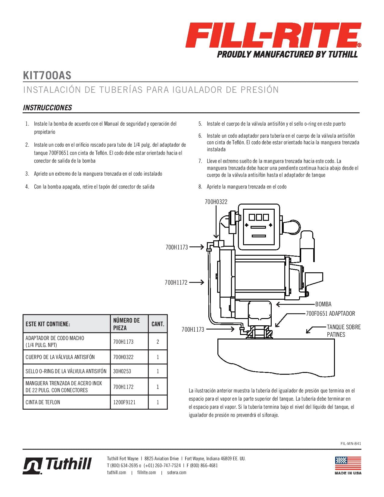 Snapklik.com : Fill-Rite KIT700AS Kit