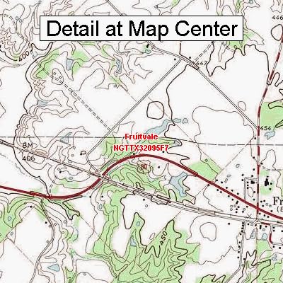Amazon.com : USGS Topographic Quadrangle Map - Fruitvale, Texas (Folded ...