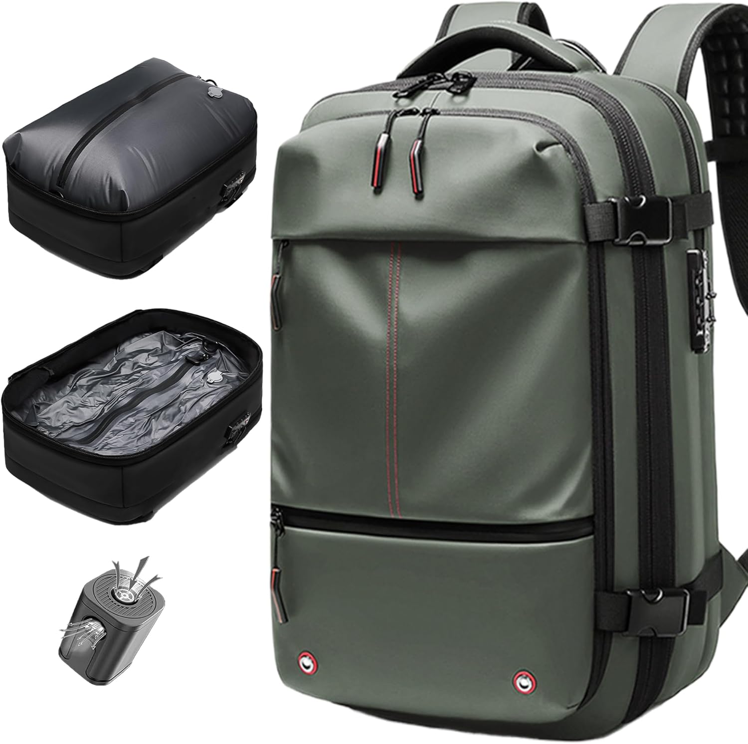 Amazon.com: IKYWT Vacuum Seal Backpack Travel 60L Expandable Backpack ...