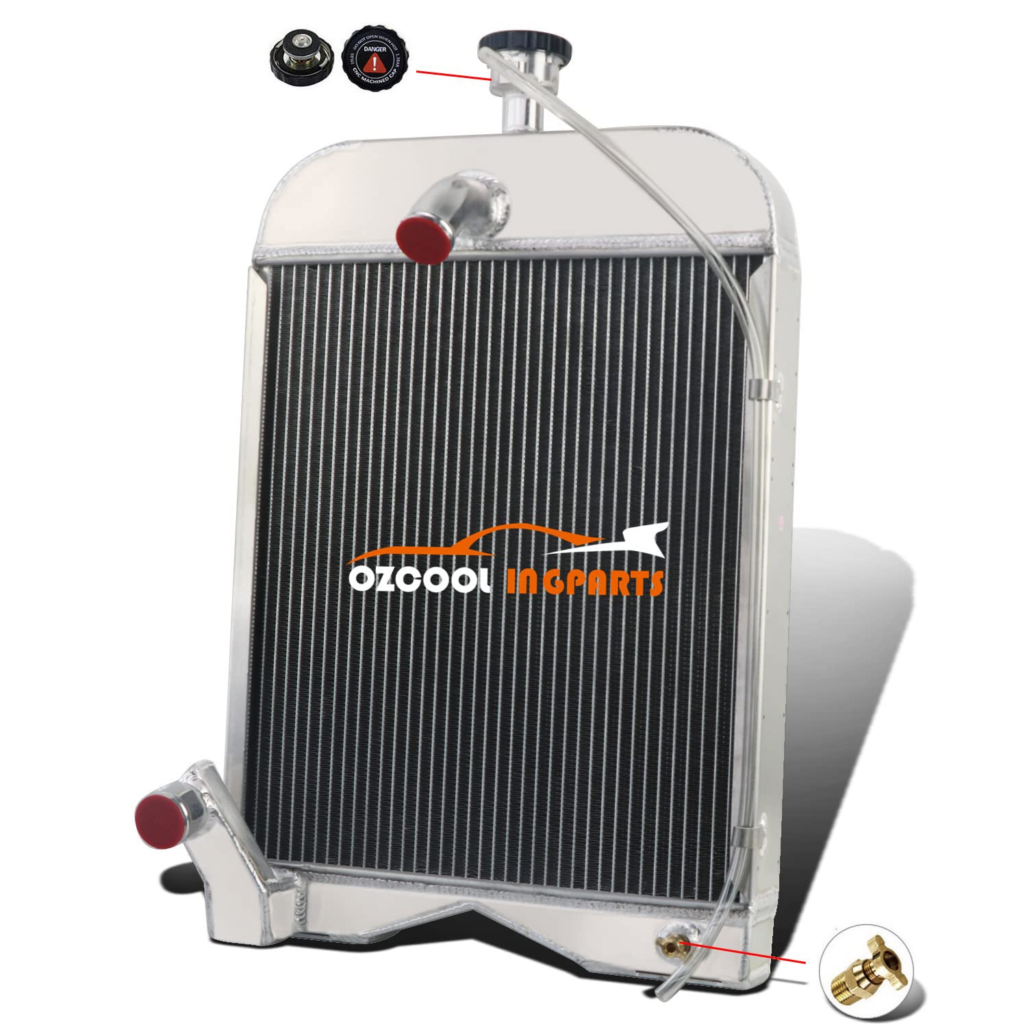 Amazon.com: OzCoolingParts 8N8005 Replacement Radiator, 3 Row Core All ...