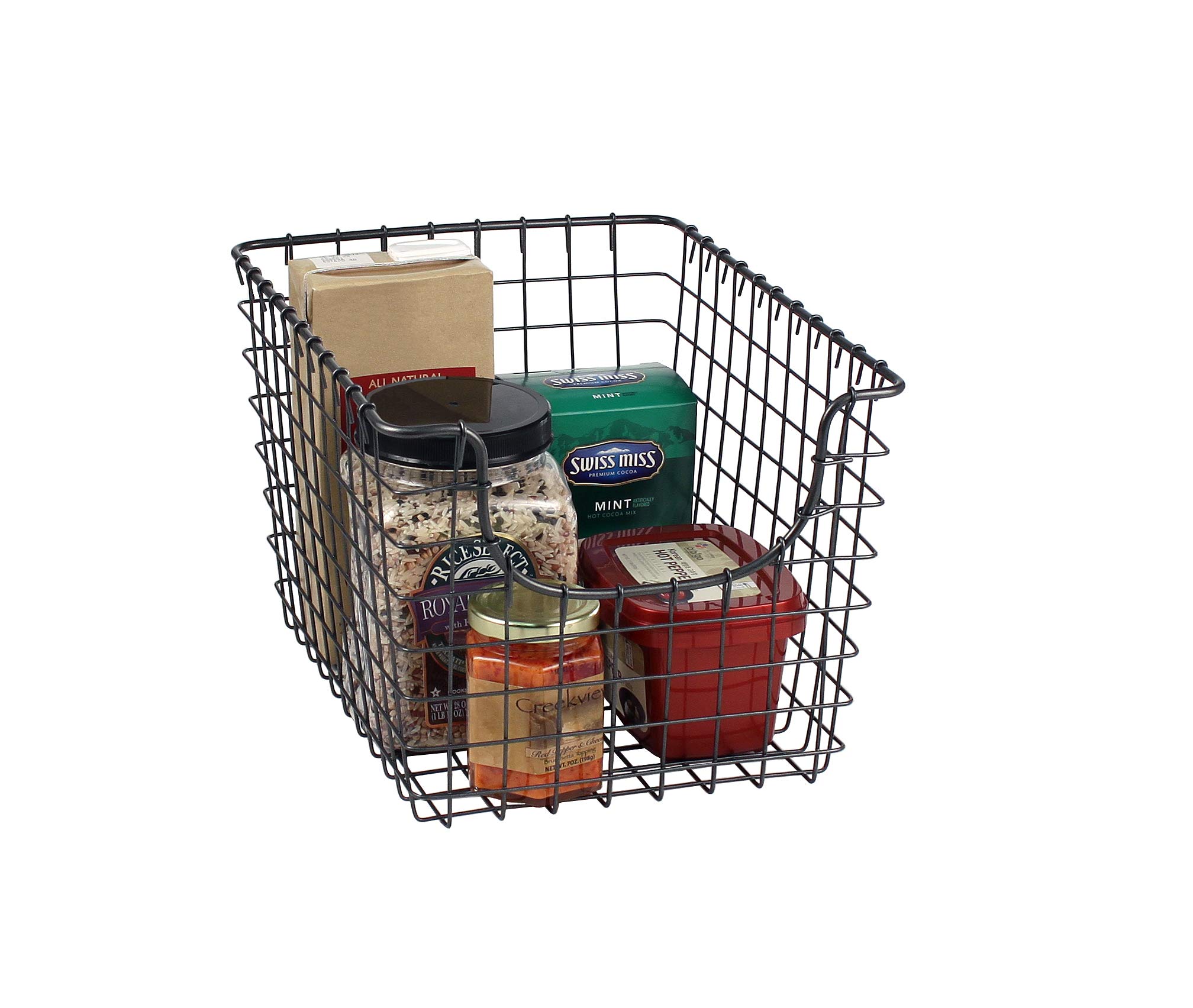 Buy Spectrum Diversified Scoop Wire Basket, Vintage-Inspired Steel ...