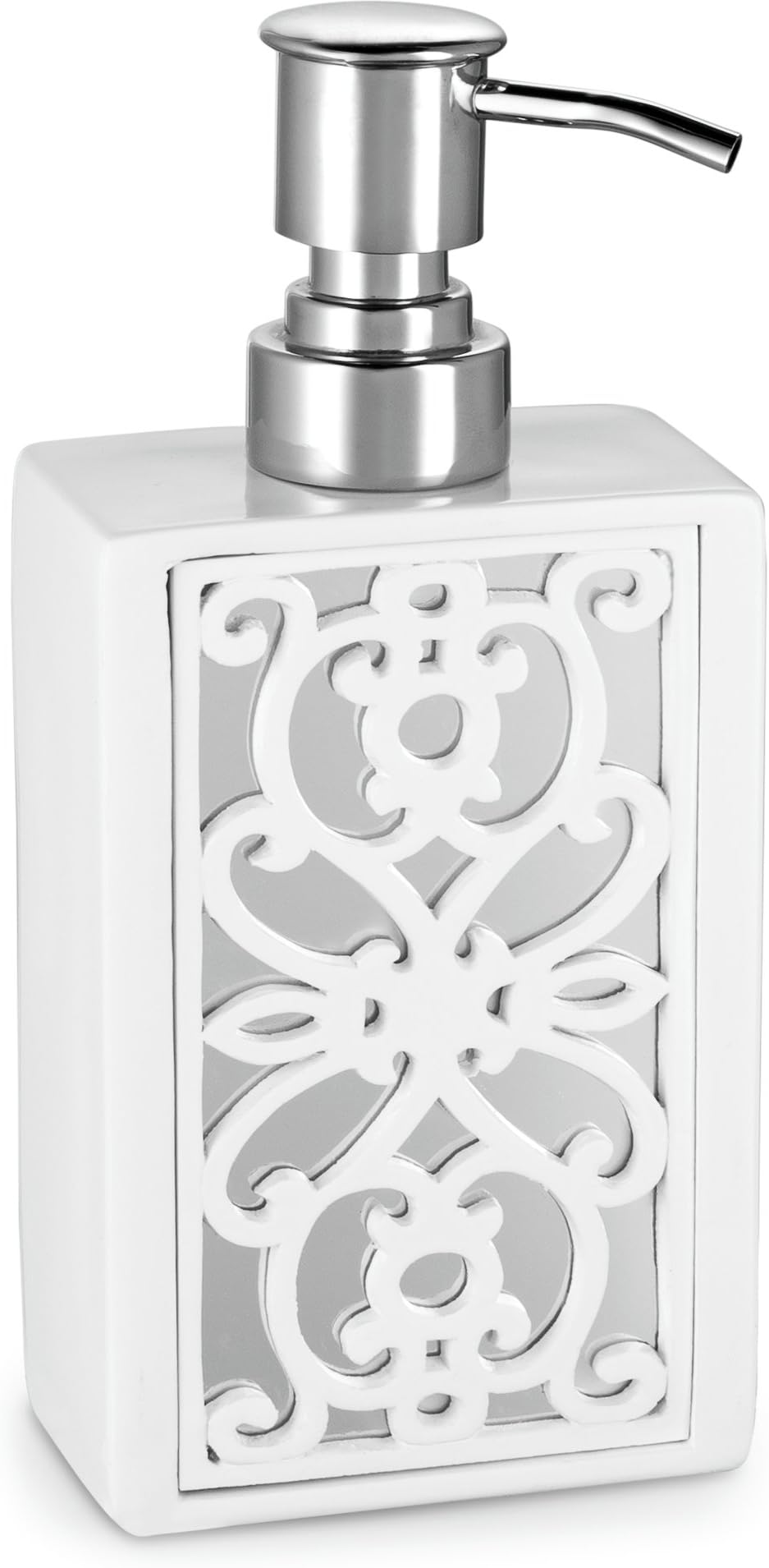 Amazon.com: Creative Scents White Hand Soap Dispenser for Bathroom ...