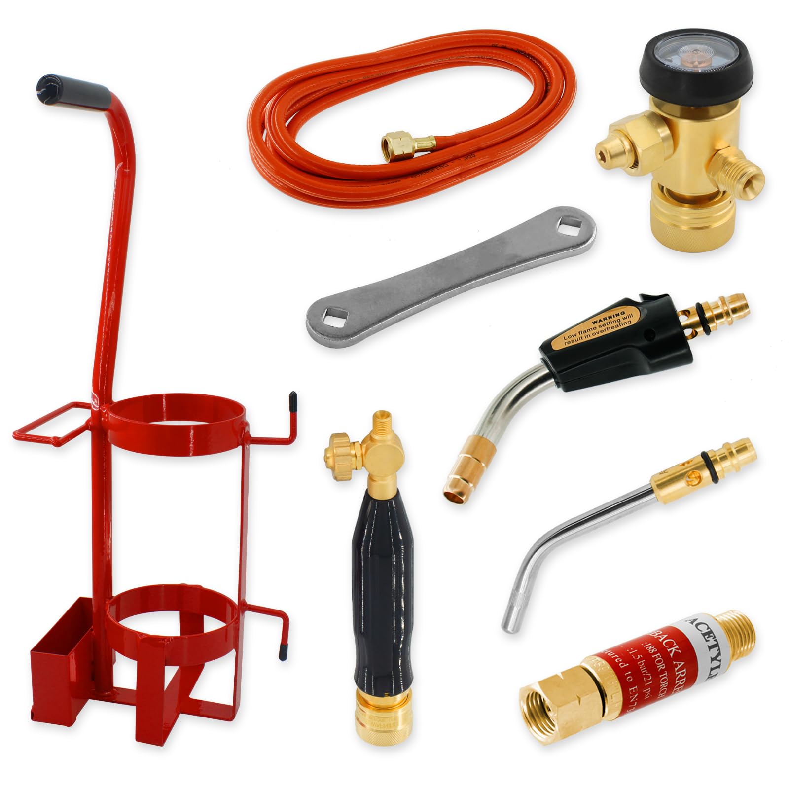Amazon.com: AWLOLWA TDLX 2003MC Air Acetylene Torch Kit, Fuel Gas kit ...