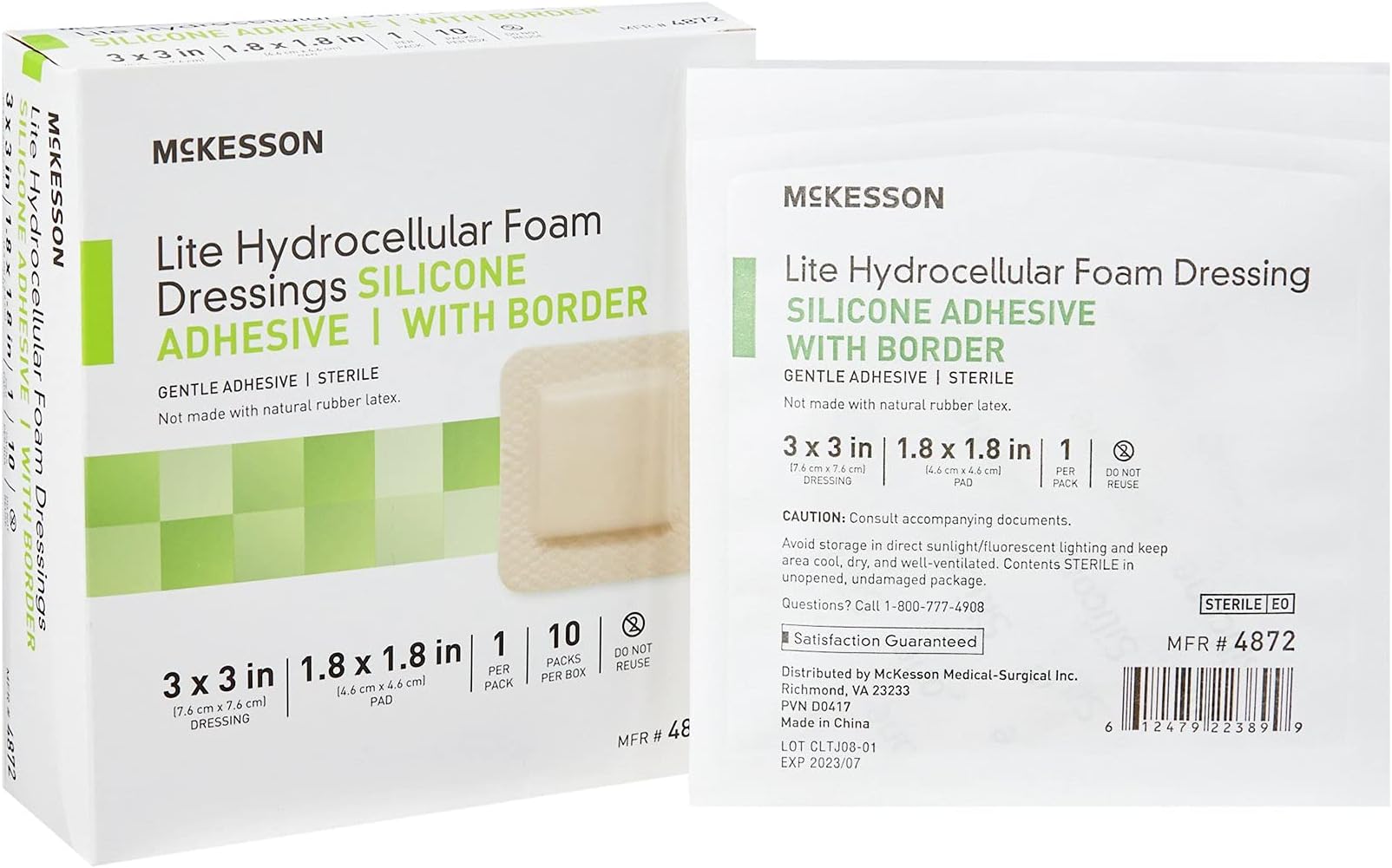 Amazon.com: Mepilex Border Flex 4 x 4 in (10 x 10 cm) Hospital Grade ...