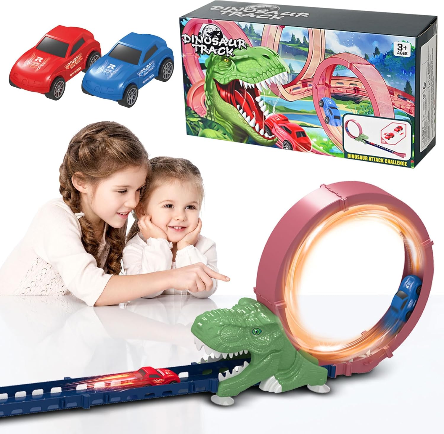 Amazon.com: CreamKids Dinosaur Toys,Create A Dinosaur World Road Race ...