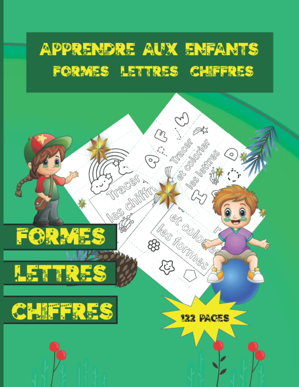 Buy Cahier pour apprendre à écrire: J'apprend tracer les formes , les ...