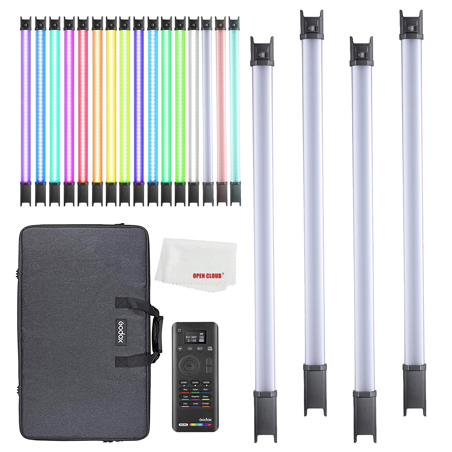 Godox TL60 LED RGB Stick Light LED Tube Light (Godox TL60 Four lamp) : Amazon.in: Electronics