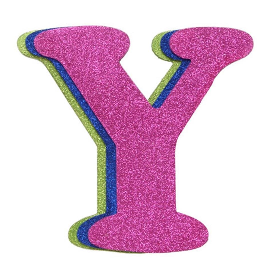 The Letter Y In Glitter