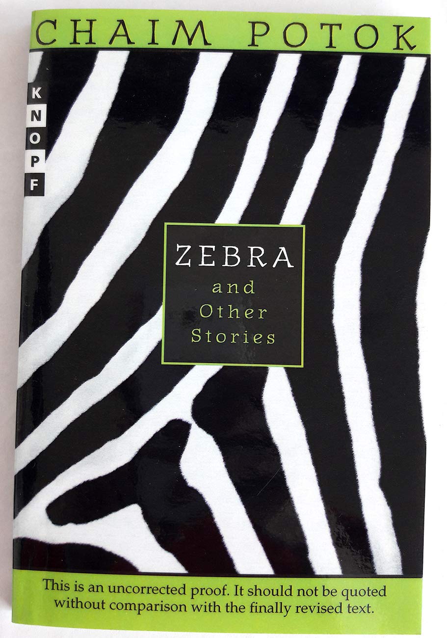 Amazon.com: Zebra and Other Stories: 9780679854401: Potok, Chaim: Books