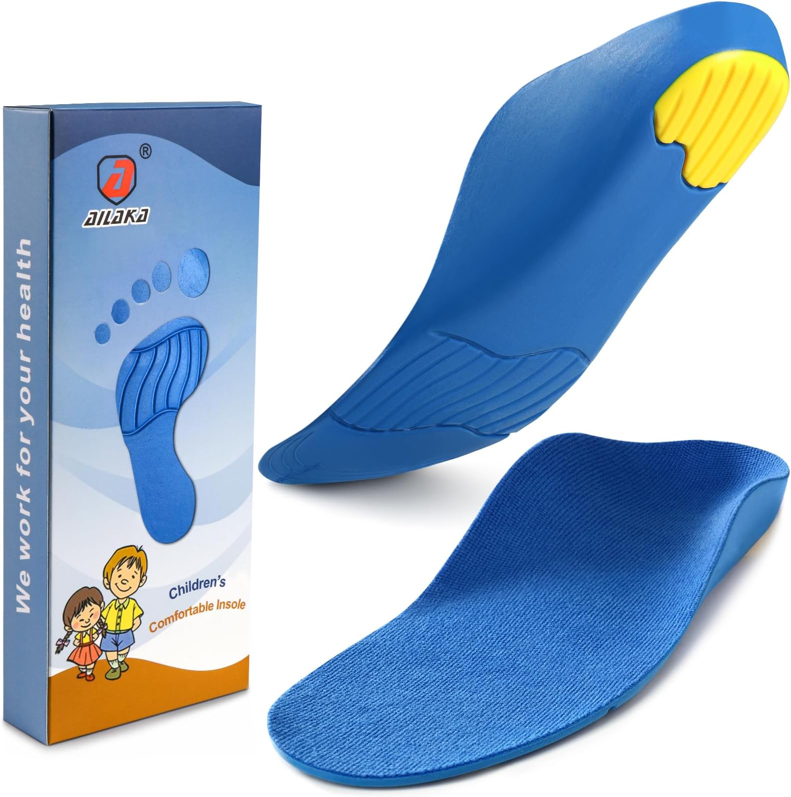 Amazon.com: Footlogics Fun Kids Orthotic Shoe Insoles with Arch Support ...