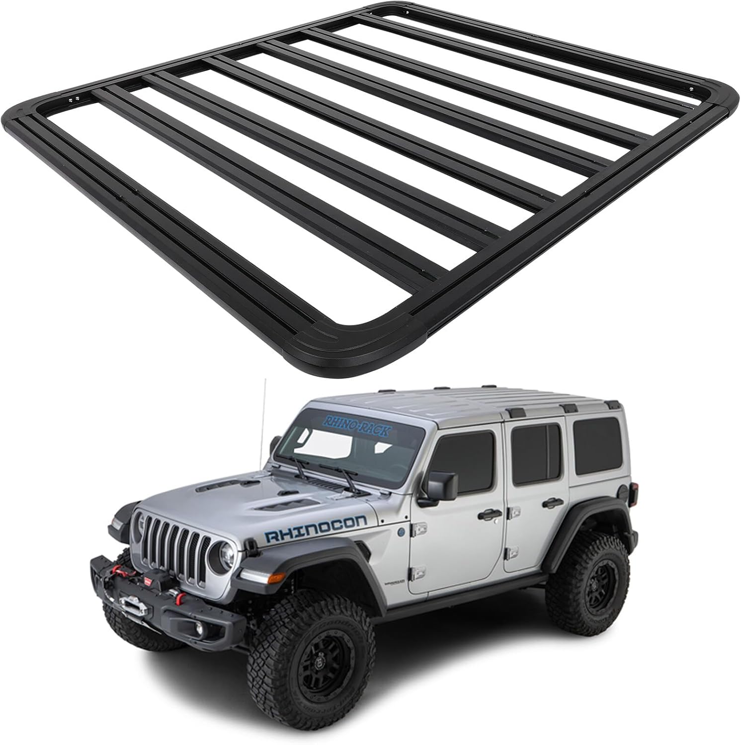 Amazon.com: SCITOO Car Roof Platform Roof Flat Rack Fit For Jeep ...